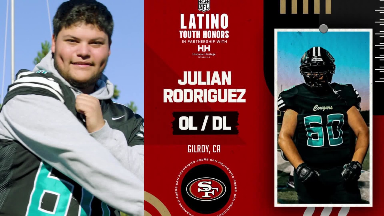 Offensive and defensive lineman Julian Rodriguez NFL Latino Youth ...