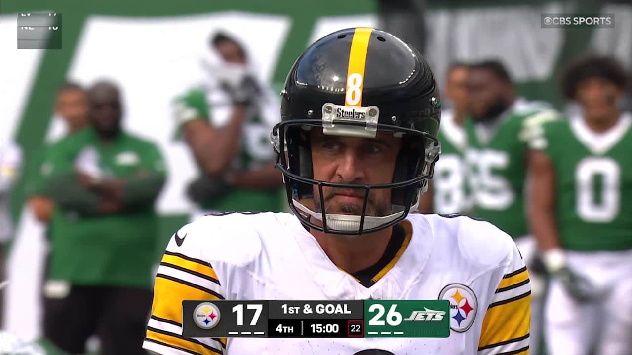 Pittsburgh Steelers quarterback Aaron Rodgers pinpoints wide-open ...