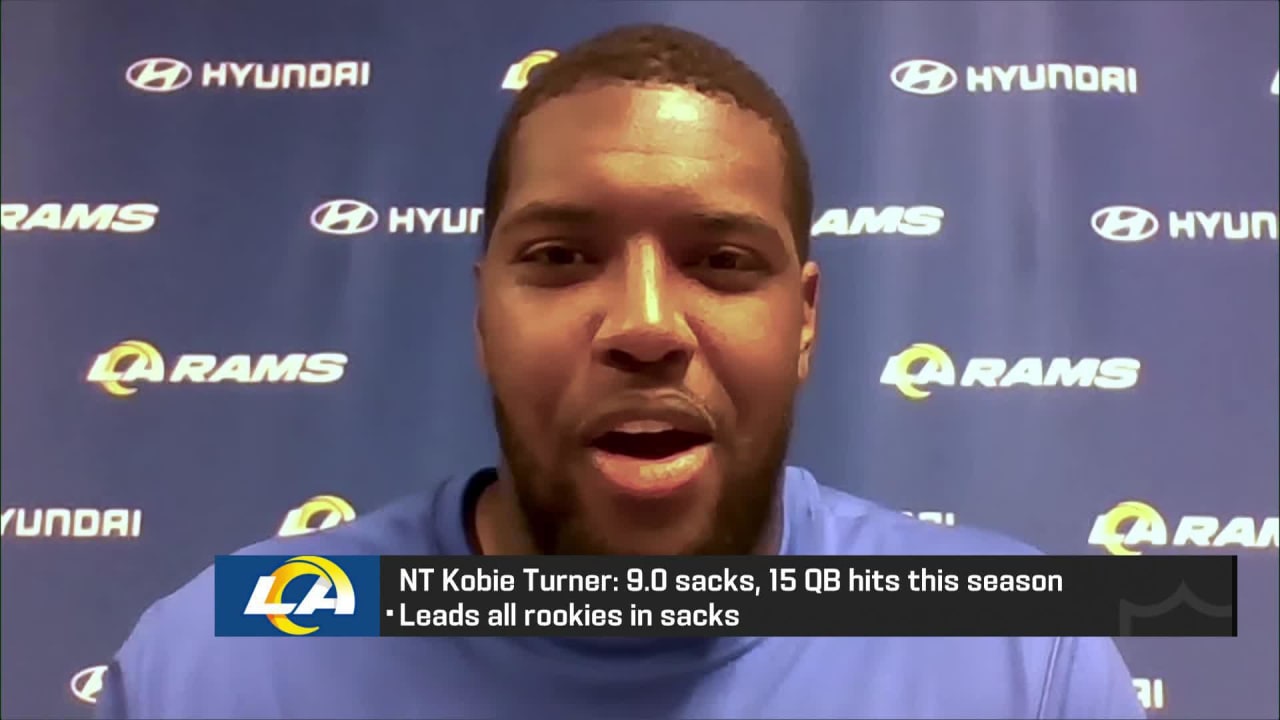 Los Angeles Rams rookie defensive tackle Kobie Turner talks his ...