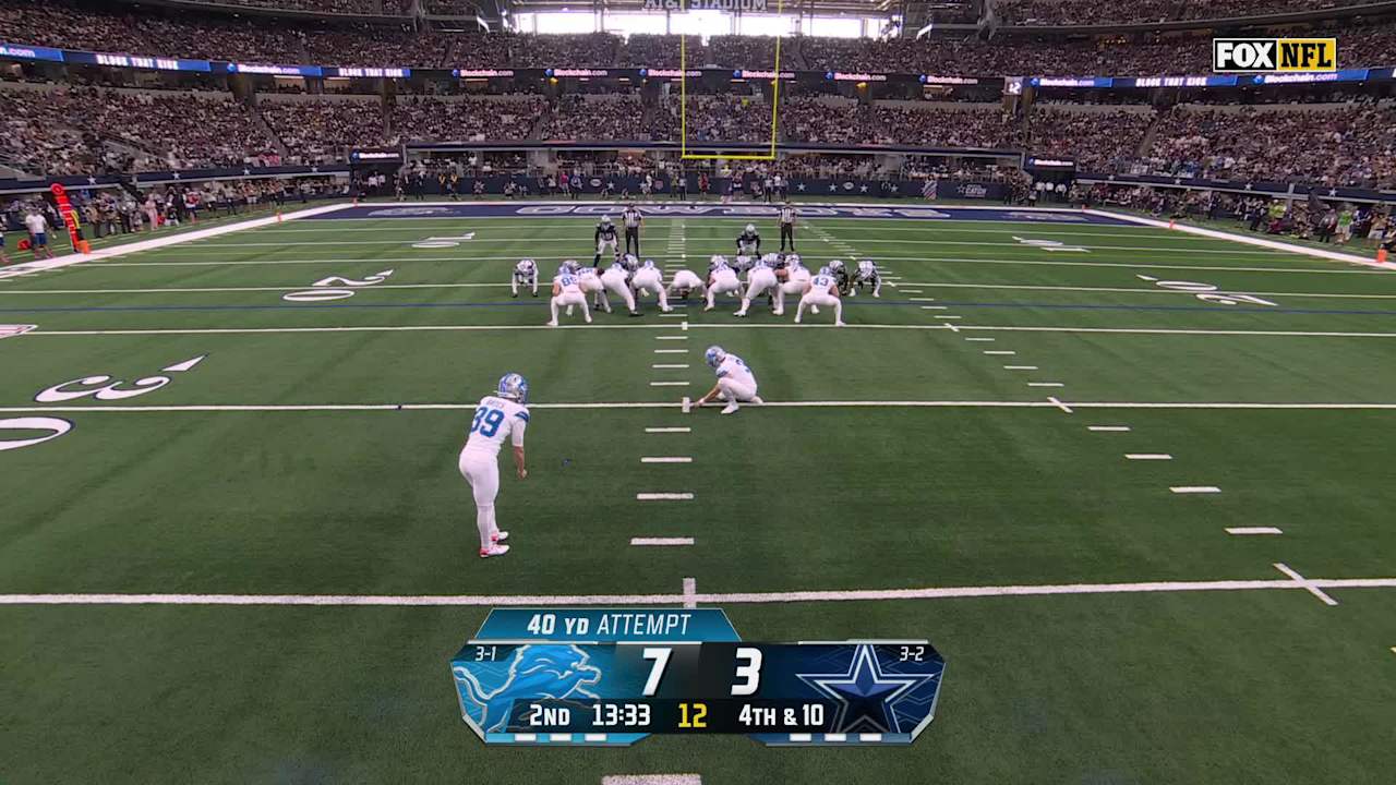 Detroit Lions kicker Jake Bates' 40-yard FG boosts Lions' lead to 10-3 ...
