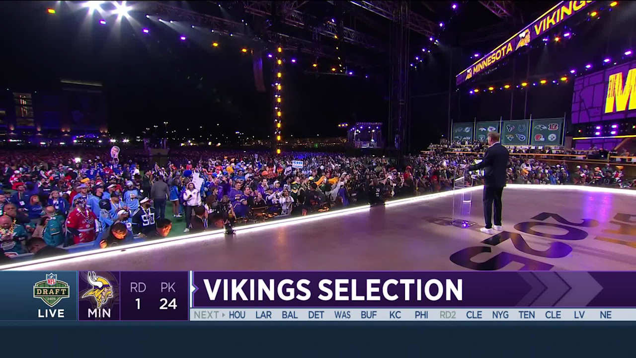 Minnesota Vikings select offensive guard Donovan Jackson with No. 24 ...
