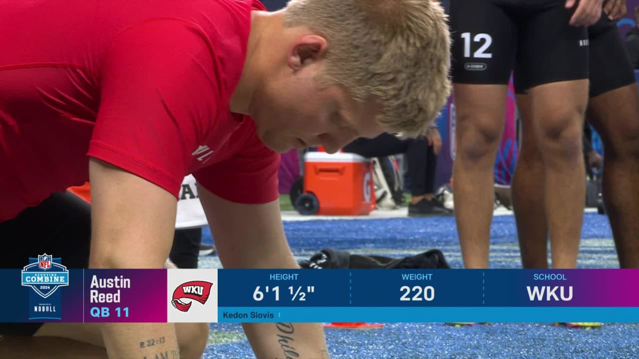 Quarterback Austin Reed runs official 4.82-second 40-yard dash at 2024 ...