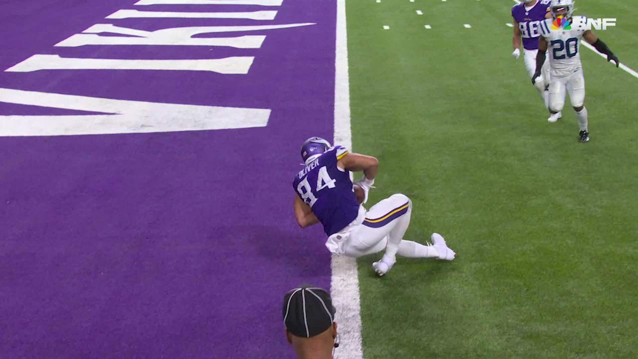 Minnesota Vikings quarterback Sam Darnold delivers his third touchdown ...