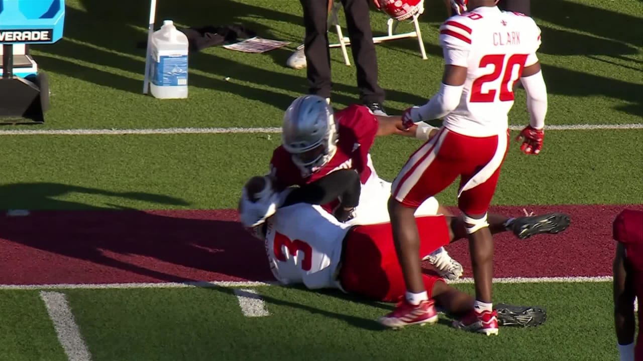 Troy Trojans wide receiver Deshon Stoudemire highpoints quarterback ...