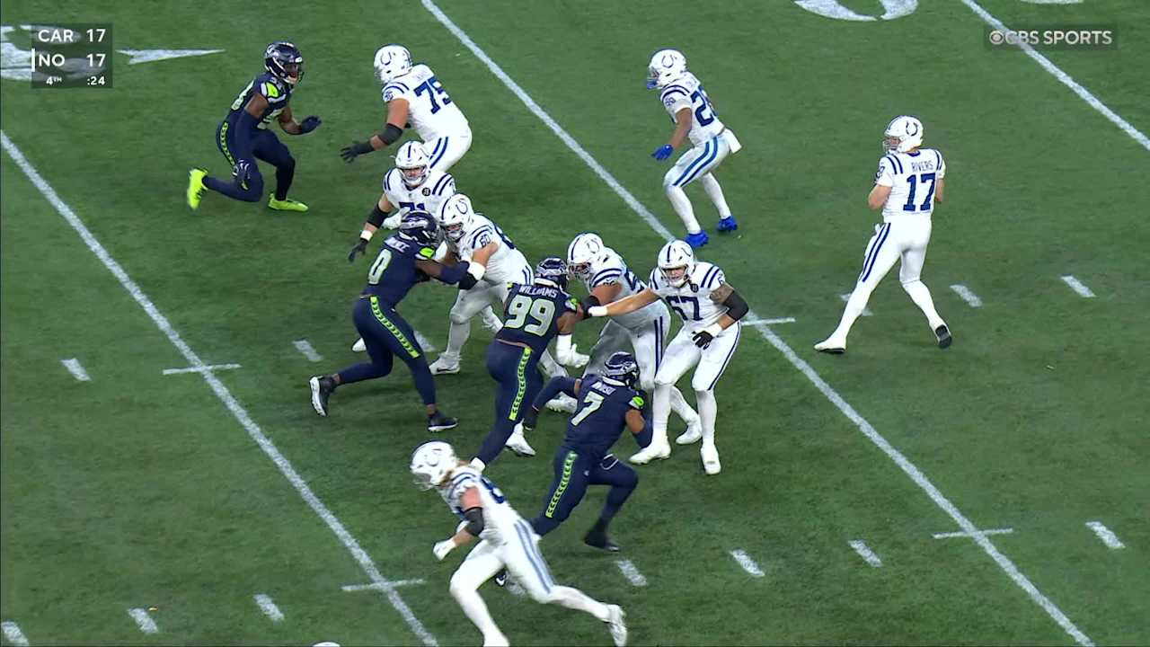 Seattle Seahawks safety Coby Bryant calls game with interception of ...