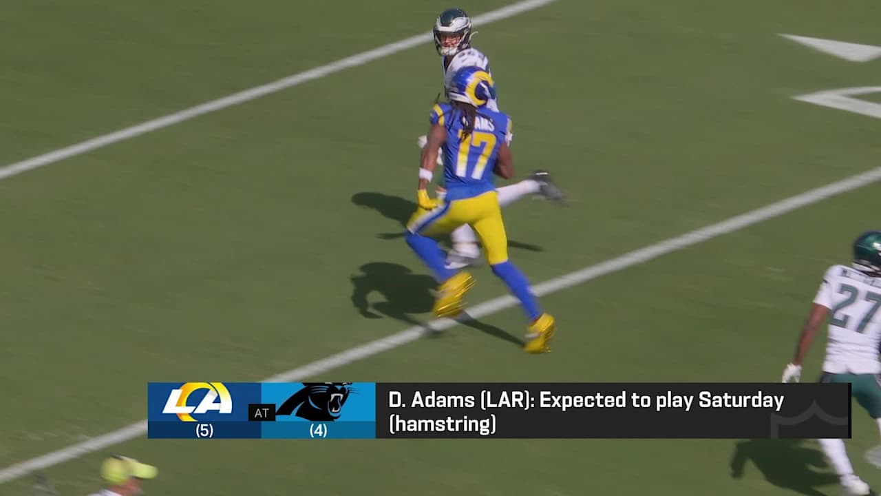 Los Angeles Rams wide receiver Davante Adams (hamstring) expected to ...