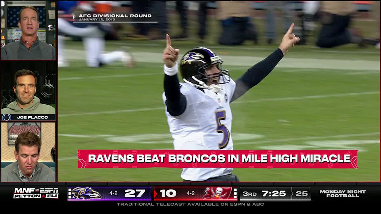 Indianapolis Colts quarterback Joe Flacco on Mile High Miracle: 'most ...