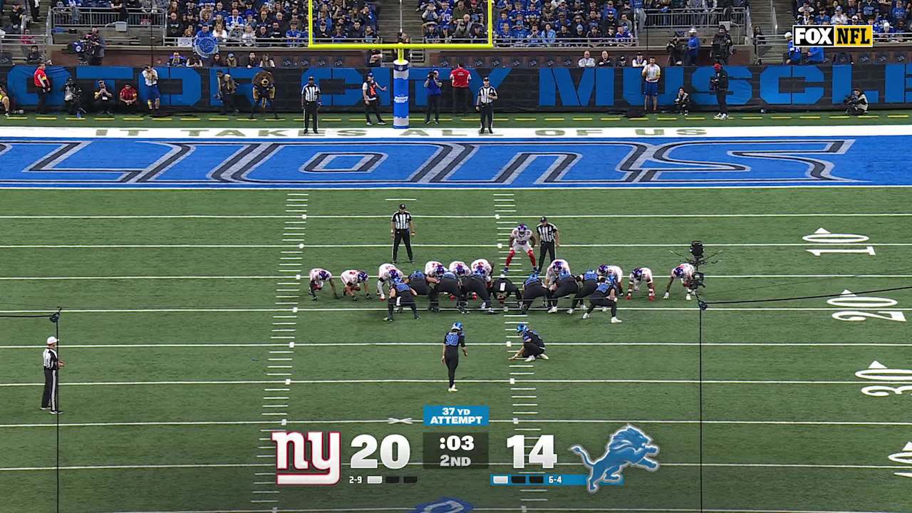 Detroit Lions kicker Jake Bates converts 37-yard field goal as first ...